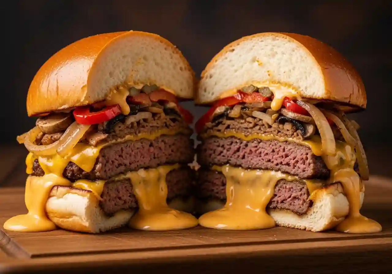 Cheesesteak Burger | worldofcooking.net