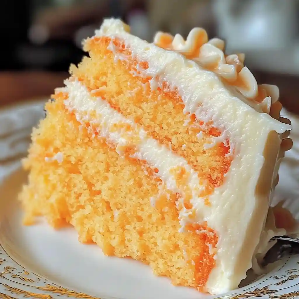 Orange Creamsicle Cake- Made from Scratch | worldofcooking.net