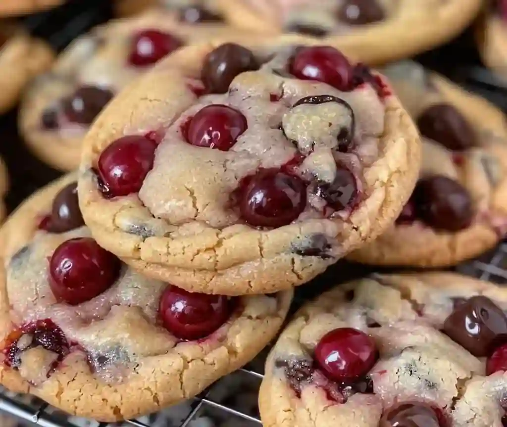 Cherry Chocolate Chewy Cookies | worldofcooking.net