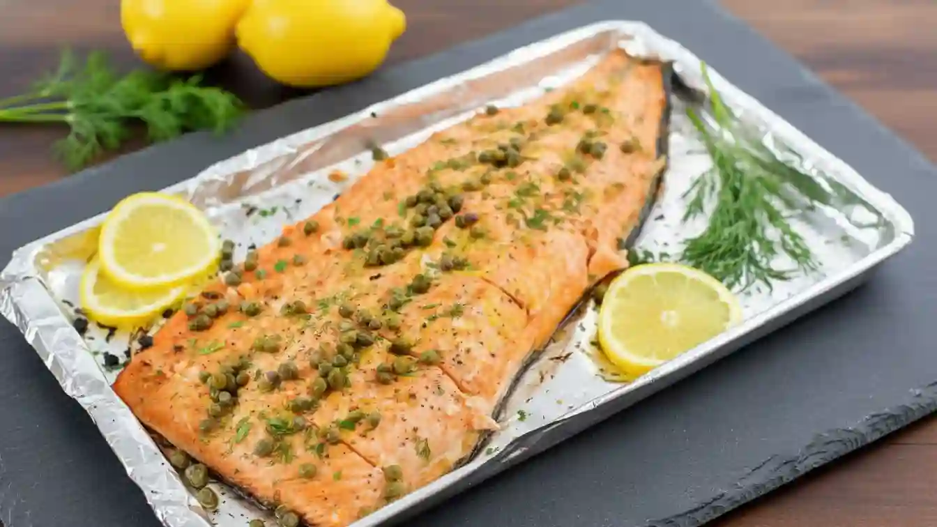 Whole Baked Salmon Filet | worldofcooking.net